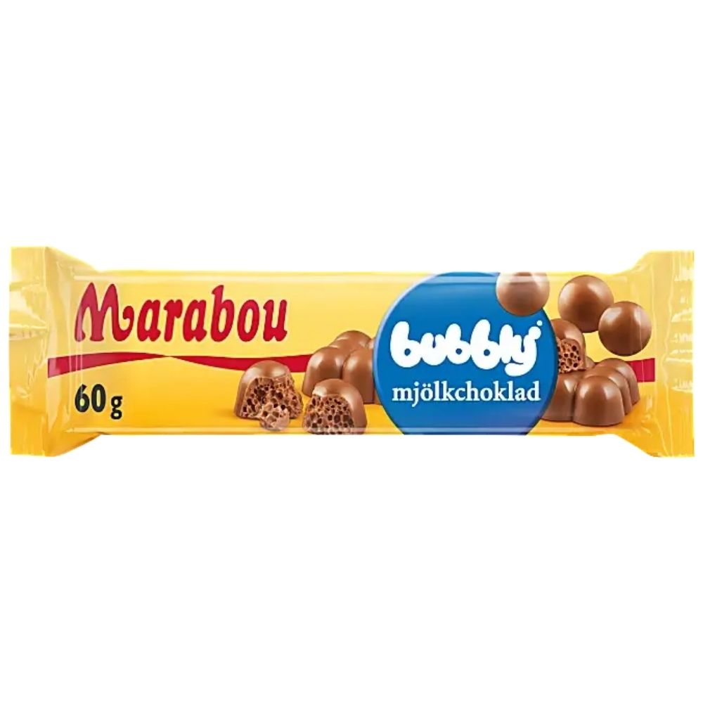 Marabou Bubblig Bar 60g - Buy Online | SwedishCandyNow