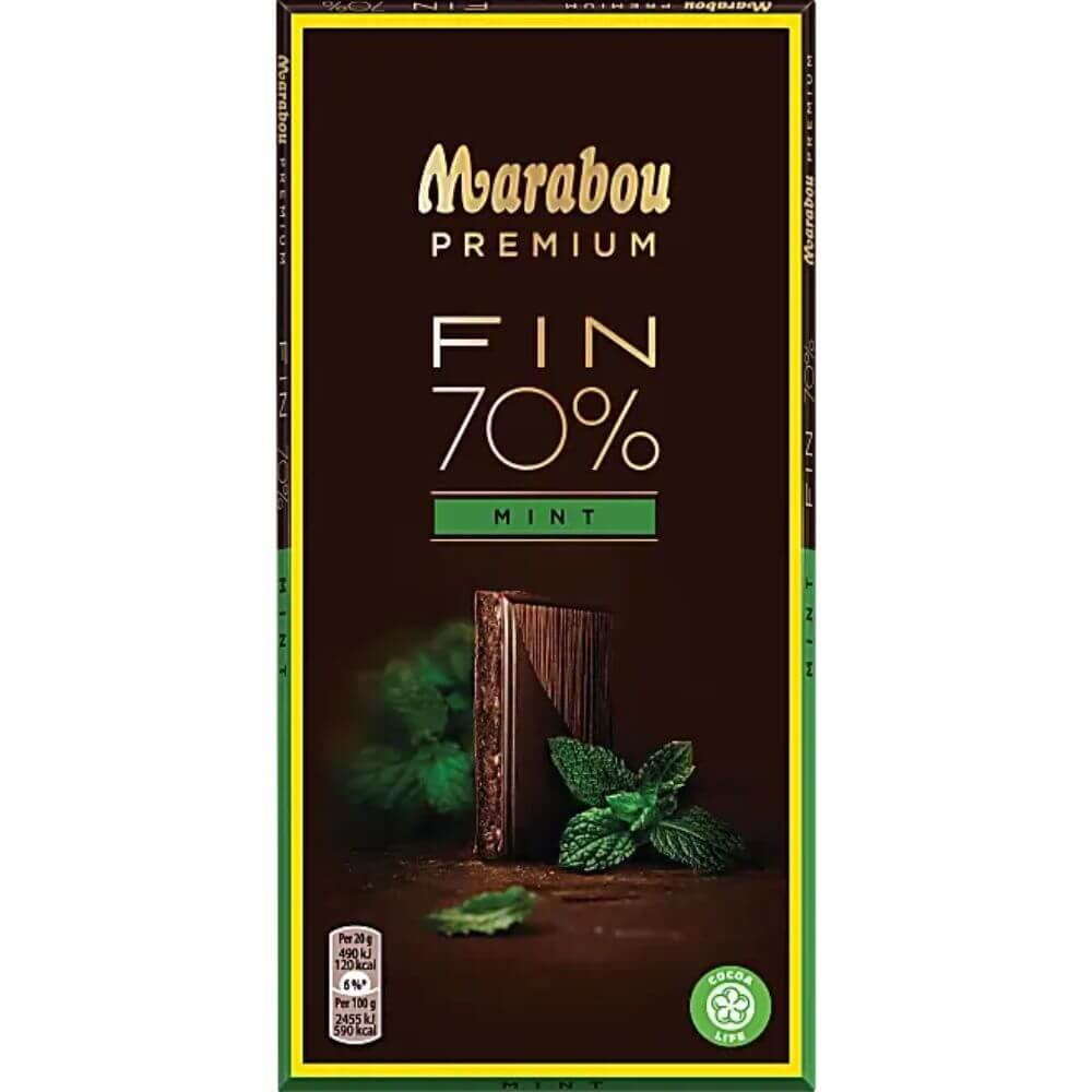 Marabou Dark Chocolate Premium Fine Mint 100g | SwedishCandyNow